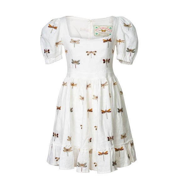 Agua Bendita | Dresses | Rare Agua Bendita Dragonfly Pomelo Libelula Dress | Poshmark